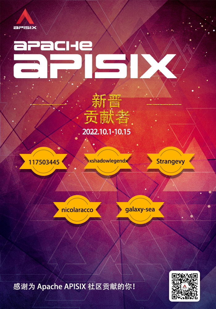 社区双周报 (10.1 - 10.15) | Apache APISIX® -- Cloud-Native API Gateway and AI Gateway